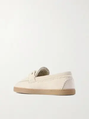 CHRISTIAN LOUBOUTIN Chambeliboat Shearling-lined Suede Loafers