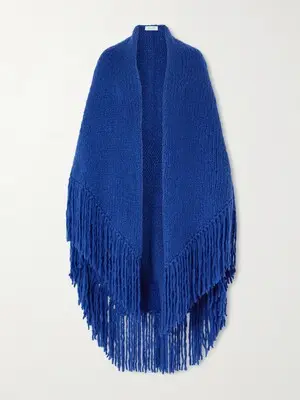 Gabriela Hearst Fringed Cashmere Wrap - Blue