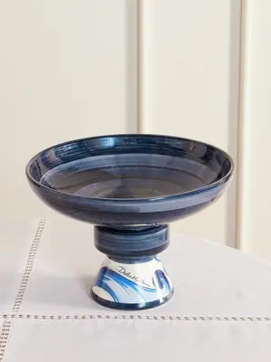 Dolce & Gabbana Painted Porcelain Bowl - Blue