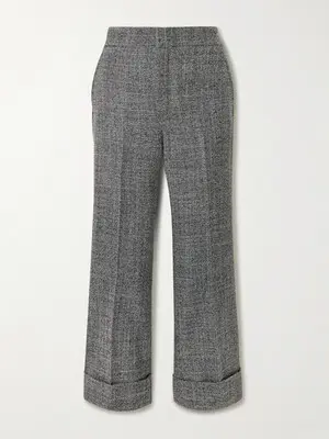 Gucci Wool-tweed Flared Pants