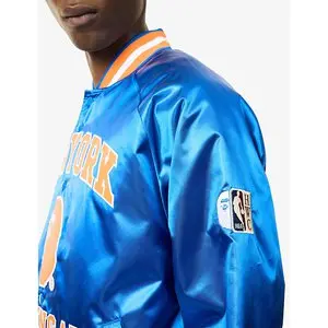 A BATHING APE Nba Kicks Logo-embroidered Satin Jacket