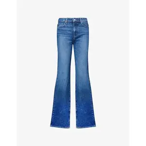 Paige Sofia Mid-rise Flared Denim Jeans