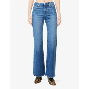 Paige Sofia Mid-rise Flared Denim Jeans