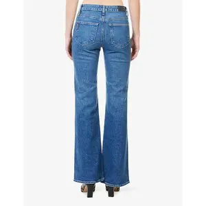 Paige Sofia Mid-rise Flared Denim Jeans