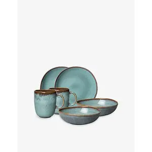 VILLEROY & BOCH Lave Six-piece Earthenware Breakfast Set