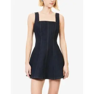 Paige Paneled Denim Mini Dress