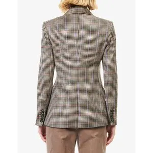Veronica Beard Claude Double-breasted Woven Jacket