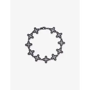 DARKAI Clover Diamond Stone Bracelet - Black & White