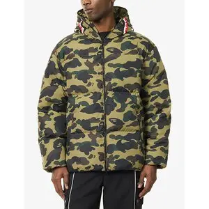 A BATHING APE Camouflage-print Padded Shell-down Jacket