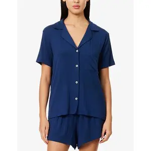 Eberjey Gisele Ribbed Stretch-woven Pyjama Set