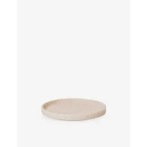 FERM LIVING Mist Round Resin Tray 20cm - Pearl