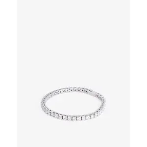 DARKAI 18ct Gold-plated Tennis Bracelet - White