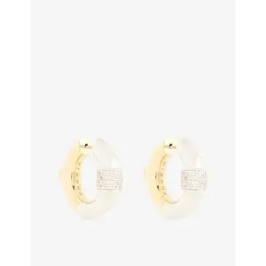 PHORIA Powerplay Dual-tone Hoop Earrings - Silver/gold
