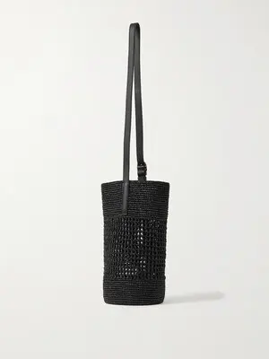 Khaite Billie Raffia Bucket Bag - Black