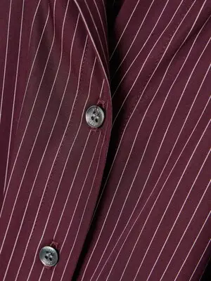 LESET Yoshi Pinstriped Shirt - Burgundy