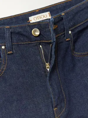 Ossou Flex High-rise Straight-leg Jeans - Blue