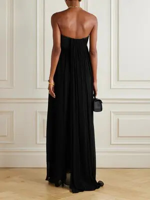 Posse Solene Strapless Maxi Dress - Black