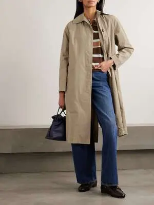 LESET Cotton Trench Coat - Camel