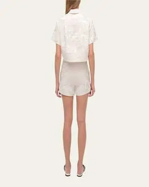 Simkhai Callie Floral Camp Shirt