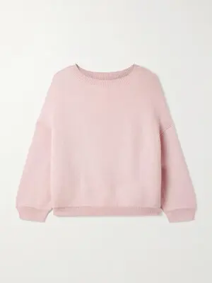 Khaite Sabina Cashmere And Mohair-blend Sweater - Pink