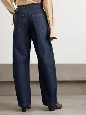 Ossou Bends High-rise Barrel-leg Jeans