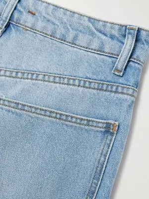 Ossou Rider Low-rise Straight-leg Jeans - Blue