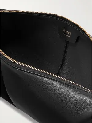 Khaite Kye Calf Hair And Leather Shoulder Bag - Black