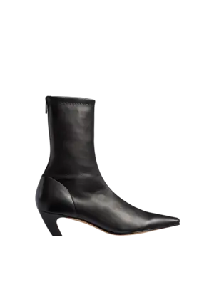 Khaite Arizona Stretch Ankle Boot - Black
