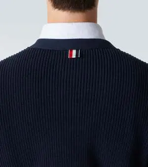 Thom Browne 4-bar Cotton Cardigan