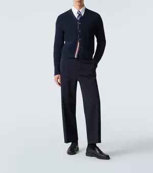 Thom Browne 4-bar Cotton Cardigan