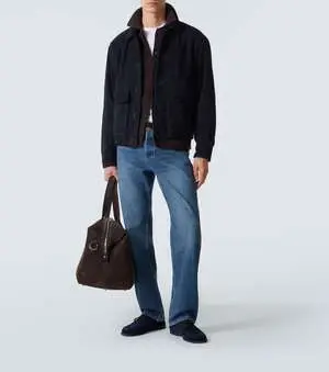 FRAME Suede Blouson Jacket