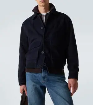 FRAME Suede Blouson Jacket