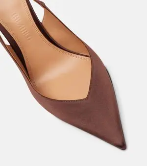 Attico Satin Slingback Wedges