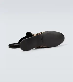 Dolce & Gabbana Leopard-print Calf Hair Mules