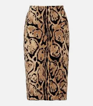 Stella McCartney Jacquard Pencil Skirt - Multicoloured