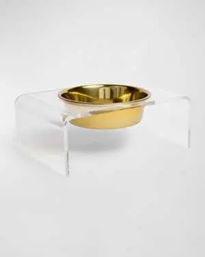 HIDDIN Single Bowl Pet Feeder, 2 Quart - Clear