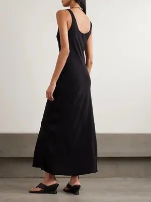 Matteau Silk Crepe De Chine Midi Dress
