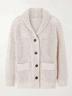 Chunky Knit Shawl Collar Cardigans