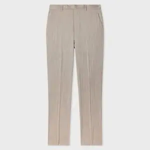 Paul Smith Tapered-fit Iridescent Herringbone Wool Trousers