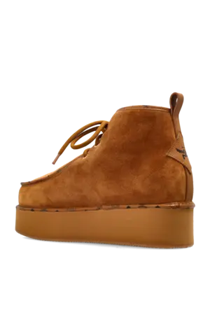 Mcm Platform Snow Boots - Brown