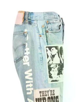 BETTER WITH AGE X Levi's 501 Patchwork Denim Shorts