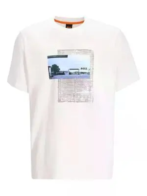 Hugo Graphic Te_ontheway T-shirt - White