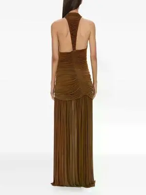 Christopher Esber Orion Halterneck Ruched Gown