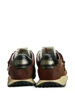 GOLDEN GOOSE Marathon Trainers With Satin Upper And Platinum Leather Star