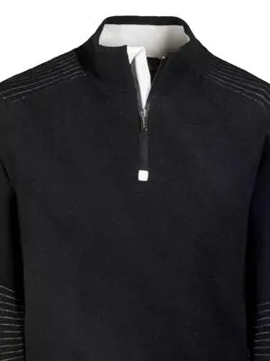 MOORER Sciores Half-zip Sweater - Black