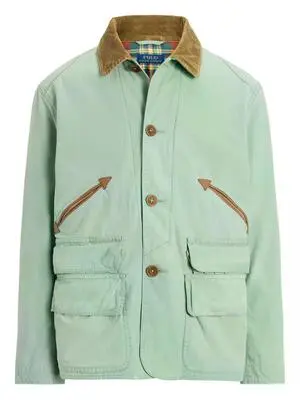 Polo Ralph Lauren Corduroy-collar Military Jacket - Green