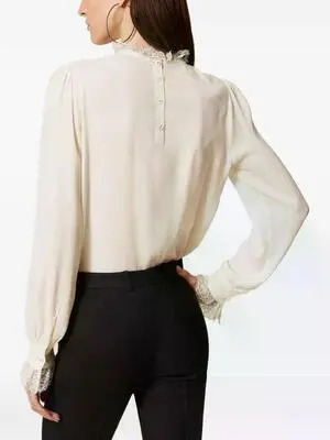 TWINSET Lace-trimmed Blouse