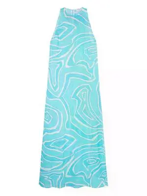 Emilio Pucci Labirinto-print Long Dress