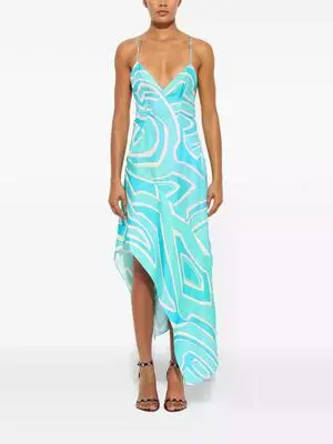 Emilio Pucci Labirinto-print Silk Dress