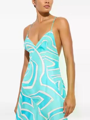 Emilio Pucci Labirinto-print Silk Dress
